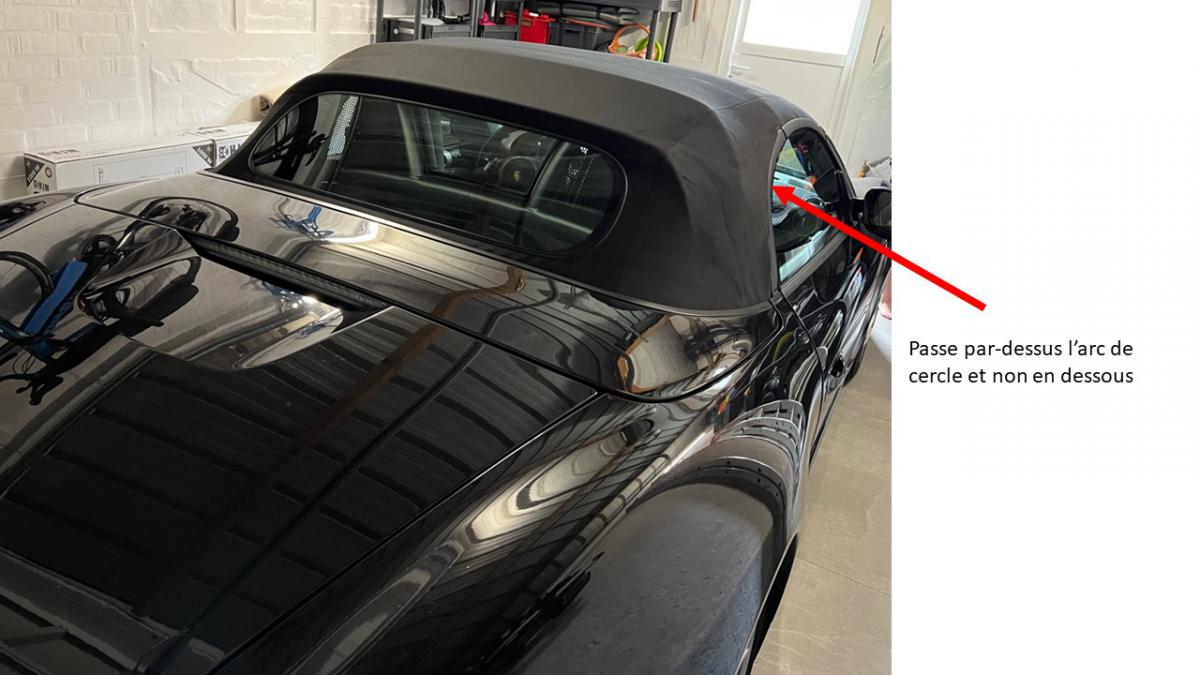 Probleme capotte soft-top - Joint qui passe par dessus - Boxster 987 - Boxster Cayman 911 (Porsche)
